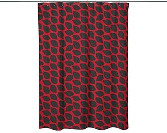 Bonamaison Le Jardin du Lin Digital Gedruckter Duschvorhang, Badewannenvorhang, Duschvorhangringe Enthalten, Gr&ouml;&szlig;e: 140x200 cm - Entworfen und Hergestellt in der