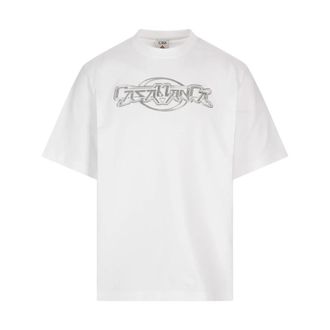 Casablanca Chrome Tee - - Tops - Herren - Wei&szlig; - XL