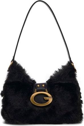 Guess Sac &agrave; &eacute;paule mini Camden effet fourrure