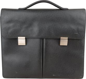 Louis Vuitton Crossbody Bags - Louis Vuitton Taiga Leather Serviette Kazan Busine - Gr. unisize - in Schwarz - f&uuml;r Damen