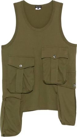 Comme Des Garçons Weste mit mehreren Taschen - Grün