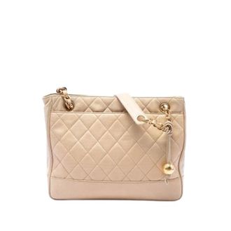 Chanel Pre-owned Quilted Shoulder Bag - - Pre-owned - Damen - Beige - ONE SIZE