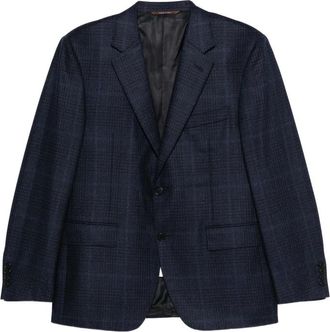 Canali Checked Single-breasted Blazer