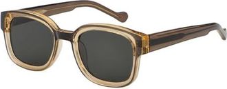 Generic Lunettes De Soleil UV400 &Agrave; Monture Carr&eacute;e For Hommes Et Femmes, For Les D&eacute;placements, Le Sport, La Plage, Les Vacances, Photo(Brown)