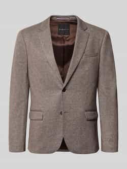 Bugatti Slim Fit Sakko mit Baumwoll-Anteil