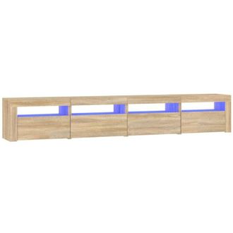 vidaXL TV-Schrank mit LED-Leuchten Sonoma-Eiche 240x35x40 cm - Vidaxl