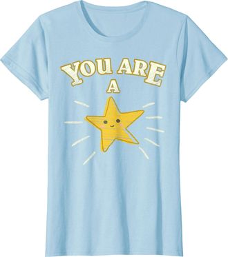 Trendy Apparel Trendy You Are A Star Smiling Star Sketch T-Shirt