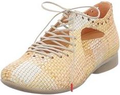 Think Damen GUAD2 chromfrei gegerbte nachhaltige Halbschuhe, Sand 9010