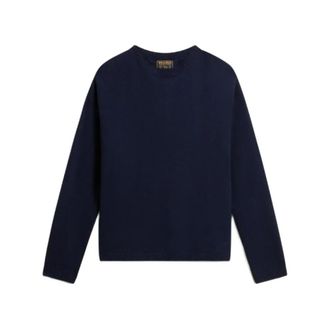Woolrich 12Gg Cozy Wool Cash Rundhals-Pullover - - Knitwear - Damen - Blau - XS
