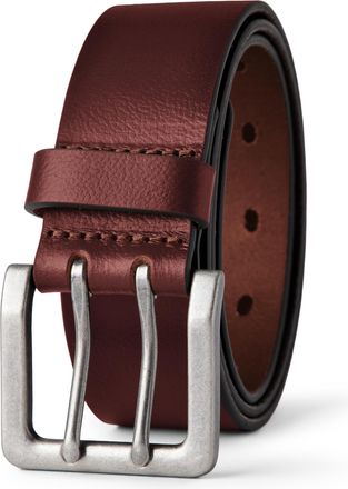 Amazon Essentials Herren Lederg&uuml;rtel Mit Doppelzinken, Br&auml;unen, 130