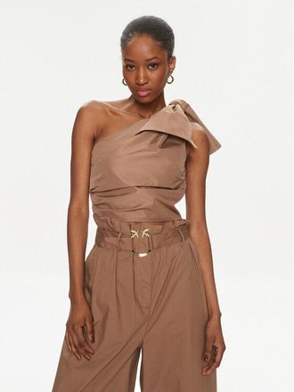 Pinko Pinko Bluse Nosiola 102780 Y3LE Braun Slim Fit