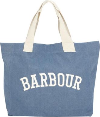 Barbour Femme, Sacs, Bleu, Taille: ONE Size Cotton Shopping Bag
