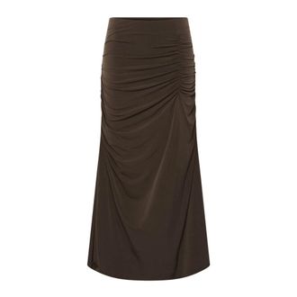 Gestuz Femme, Jupes, Brun, Taille: 44 FR Maxi Skirts