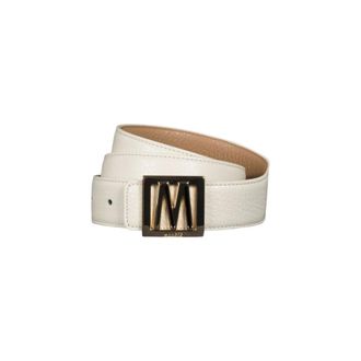 Moorer Femme, Accessoires, Beige, Taille: 90 CM Ceinture Bicolore R&eacute;versible