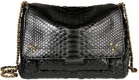 Jerome Dreyfuss Sac &agrave; bandouli&egrave;re Lulu M en cuir de python