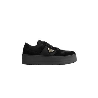 Prada Downtown Bold Re-Nylon and Suede Sneakers