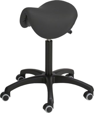 Sport-Tec Sattelhocker Standard mit Polster und Rollen, Rollhocker, Arbeitshocker