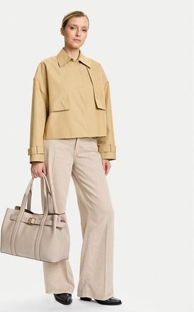 Calvin Klein Handtasche Buckle Medium Tote LV04F3294G &Eacute;cru