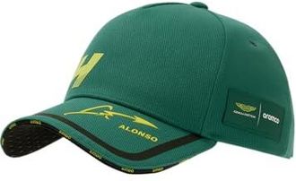 Aston Martin F1 Team - Fernando Alonso Special Edition - Casquette de baseball technique - Marchandise officielle - Vert - Unisexe - R&eacute;glable, Vert, taille unique