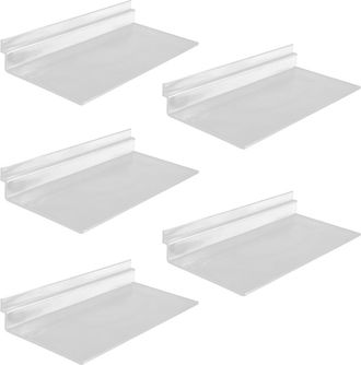 Beaupretty Transparente Lamellenwandregale 5 St&uuml;ck Schwebende Wand Schuhdisplays aus Robustem Kunststoff Platzsparend f&uuml;r Einzelhandel und Schuhliebhaber