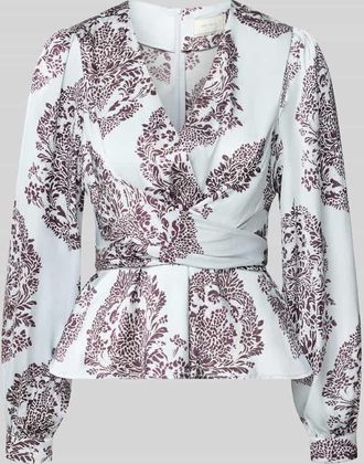 Neo Noir Bluse mit Peplum-Saum Modell Rista