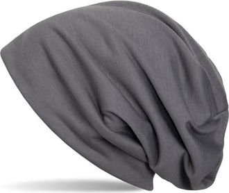 styleBREAKER Bonnet Tombant Classique Type Beanie, l&eacute;ger et Souple, Beanie Long, Unisexe 04024018, Couleur:Anthracite