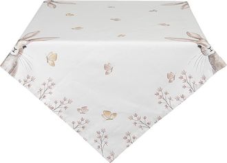 Clayre & Eef Tischdecke 100x100 cm beige REB01