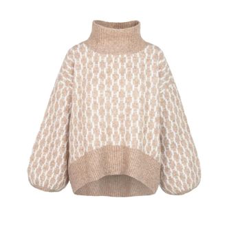 H&eacute;st H&eacute;st, Femme, Pulls, Brun, Taille: 38 FR Col roul&eacute;s