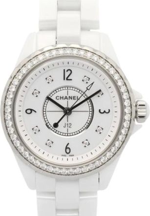 Chanel Montre bracelet en c&eacute;ramique Pre-owned - Femme - Pre-owned - Blanc - Taille: ONE Size