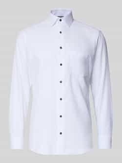 Olymp Regular Fit Businesshemd aus reiner Baumwolle mit Kentkragen