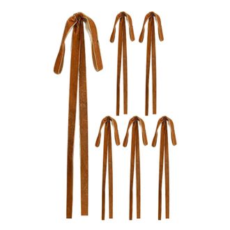 Generico Christmas Bows f&uuml;r Weihnachtsb&auml;ume, 60 x 40 cm, Piloten-Verehrung, 6 St&uuml;ck, Dekoration f&uuml;r Feiertage, Festivals, Hochzeitsfeiern zu Hause