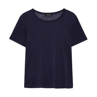 Anine Bing T-shirt Sylvie - - Tops - Damen - Blau - S
