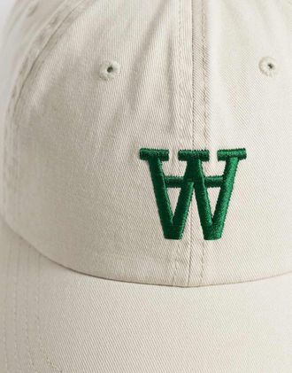 Wood Wood Kappe aus 100% Baumwolle in Braun mit AA-Logo