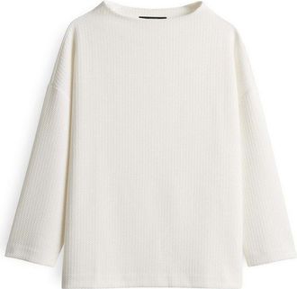 someday 3/4-Arm-Shirt KELBY Regular mit Fischgratstruktur lockere Passform, gerader Schnitt, Fischgrat Muster