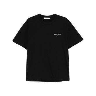 Ih Nom Uh Nit T-shirt en Coton Noir avec Logo Imprim&eacute; - Homme - Tops - Noir - Taille: XL