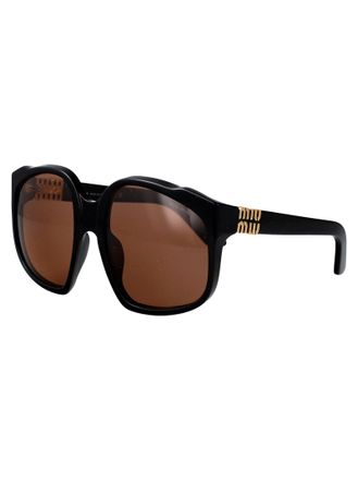 Miu Miu Womens Sunglasses 0mu A07s Black Acetate