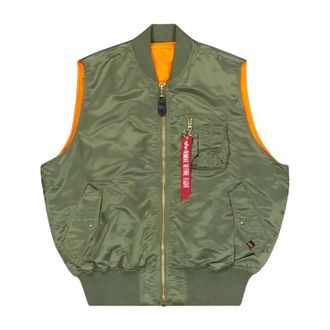 Alpha Industries Homme, Vestes, Vert, Taille: M Bomber Sage Green Ma-1