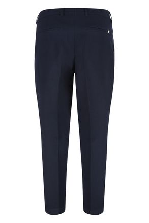 HUGO BOSS Mens Trousers Dark Blue Wool Virgin Chinos