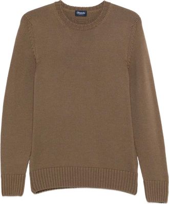 Drumohr pull c&ocirc;tel&eacute; - Marron