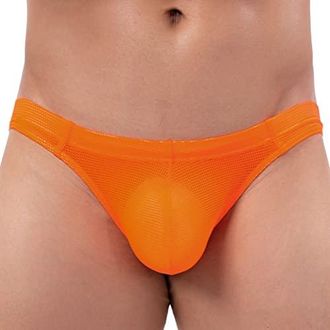 Generic Sous-v&ecirc;tements pour homme - Sous-v&ecirc;tements sexy et int&eacute;ressants - Double Ding Jack et Jockstrap - String pour homme, Orange, XXL taille courte