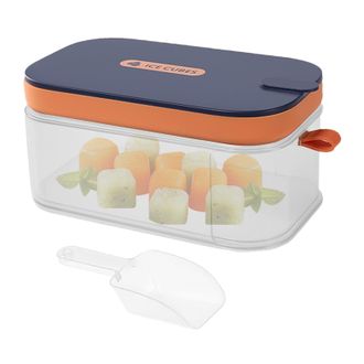 Generico Eisw&uuml;rfelform mit 32 Mulden mit einfacher Entnahme und L&ouml;ffeldeckel, gro&szlig;e Kapazit&auml;t f&uuml;r Gefrierschrank, f&uuml;r Cocktails, Whisky, Bourbon, Vodka, Kaffee