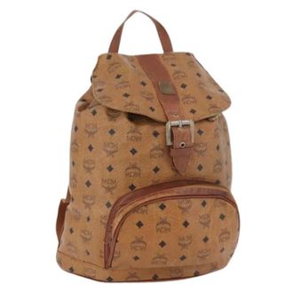 MCM Pre-owned PVC Leder Rucksack - - Pre-owned - Damen - Braun - ONE SIZE