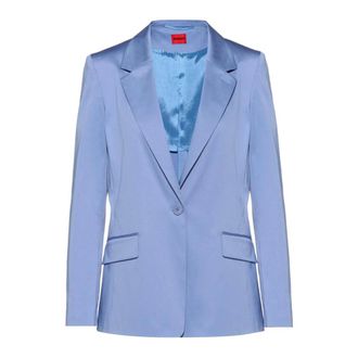 HUGO BOSS Blaue Baumwollblazer Modell Afede - - Jackets - Damen - Blau - L