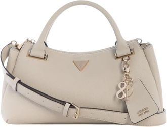 Guess Femme, Sacs, Blanc, Taille: ONE Size Evie Triple Compartment Satchel