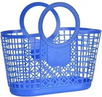 Generic Paniers &agrave; provisions creux en plastique, panier de rangement de cuisine, paniers de bain portables, paniers &agrave; fruits, paniers suspendus de style conte