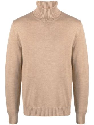 Ballantyne pull en laine à col roulé - Tons neutres