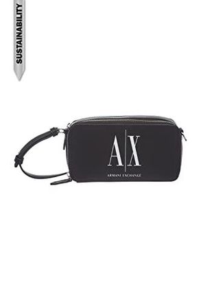 A|X Armani Exchange Icon, Sustainable, Zip Around, Étui pour Appareil Photo Femme, 20, Taille Unique