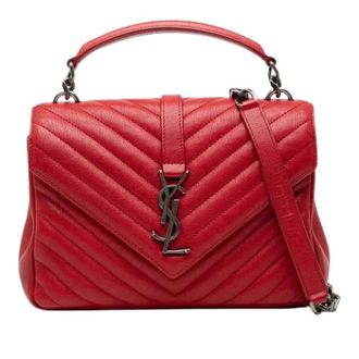 Saint Laurent Sac bandouli&egrave;re en cuir Pre-owned - Femme - Pre-owned - Rouge - Taille: ONE Size