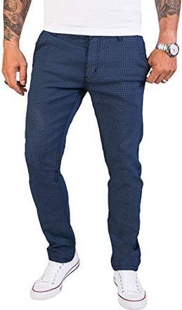 Rock Creek Rock Creek RC-21-54 Pantalon chino coupe slim pour homme, bleu marine, 40W x 34L