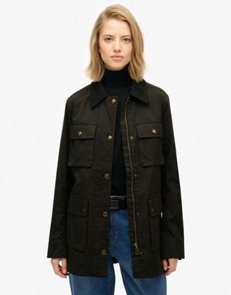 Superdry Veste cir&eacute;e - Vert olive Surplus Goods